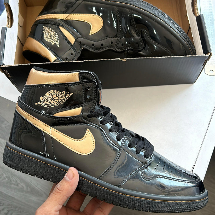 Nike air jordan 1s high metallic patent gold – Superstore Club