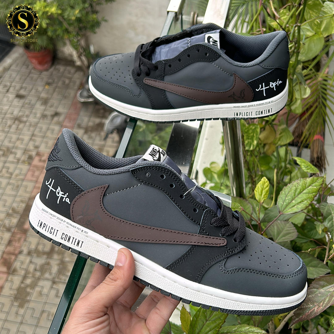 Nike jordan cut low jack catus brown tick x utopia – Superstore Club